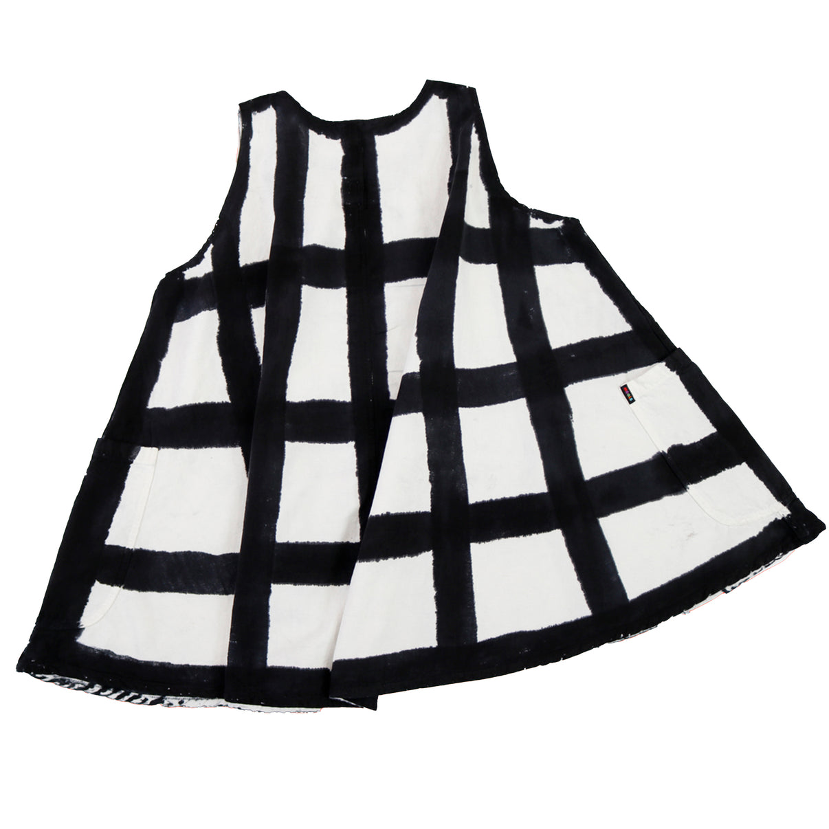 Licorice Check Cocktail Dress – meals